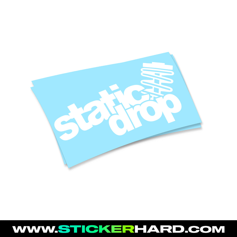 Pegatina de Vinilo "STATIC DROP" | Diseño Único y Resistente – HARD.STICKER