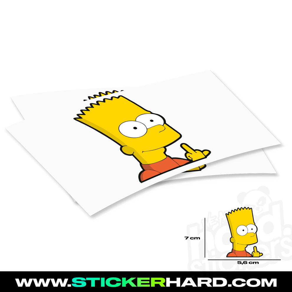 Peeker Sticker Bart Dedo Medio – HARD.STICKER